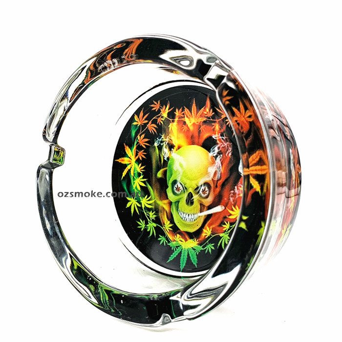 Skull Glass Ashtray