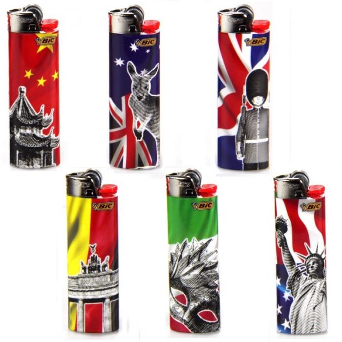 Bic Disposable Gas Lighter Large Around World