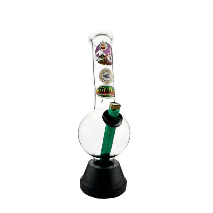 Medium Bent Bubble Glass Bong RM Design 25cm