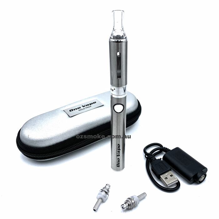 One Vape E Cig Gold Pack Vape Pen Silver