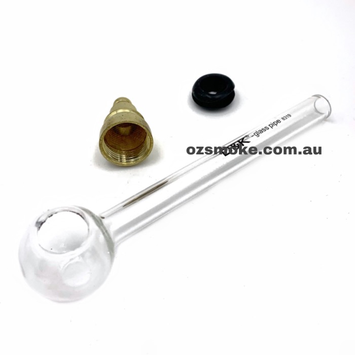 GS27 DK Clear Glass Pipes 12cm Two Dozen Pack 24 Pipes