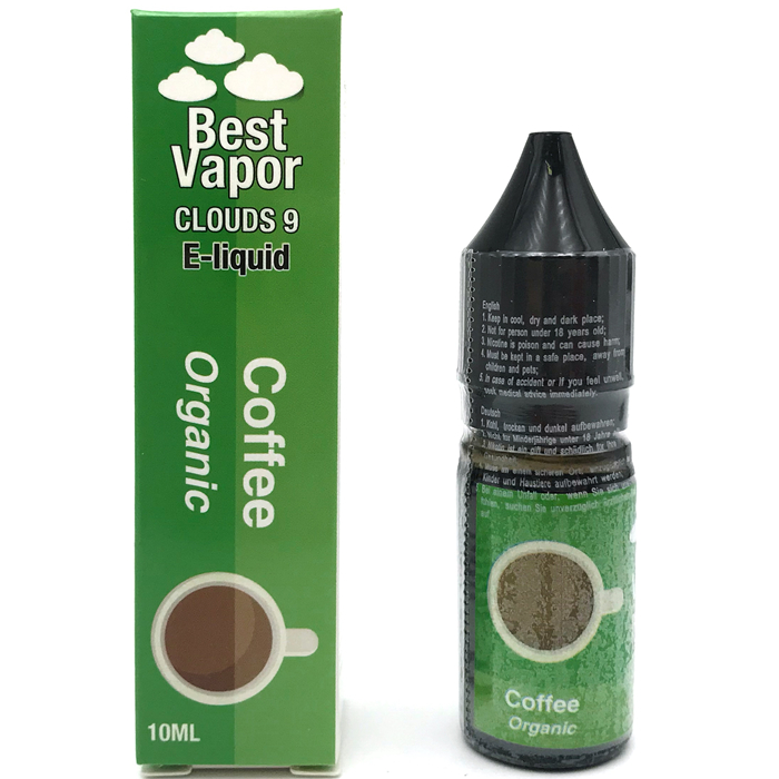 Best Vapor Clouds9 E Liquid 10ml Coffee Organic