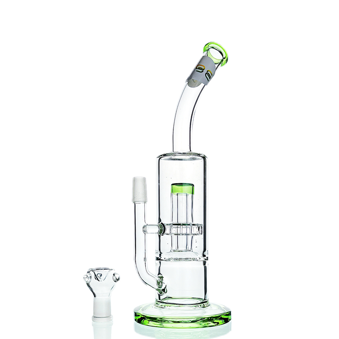 WEGE Percolator Slim Neck Full Glass Bong 26cm