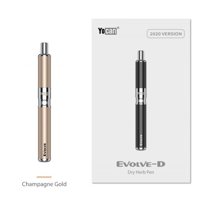 Yocan Evolve_D Dry Herb Pen Champagne Gold