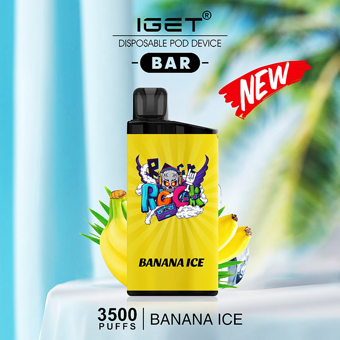 IGET BAR BANANA ICE 3500 PUFFS 0mg Nicotine