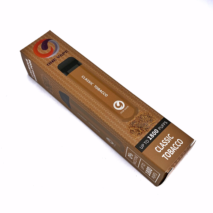 One Vape Luxurious Disposable Vaper Shisha Pods 1800 Puffs Classic Tobacco